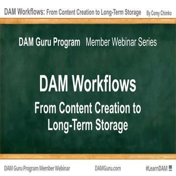 2015_DAM_Workflows-Final | PPT