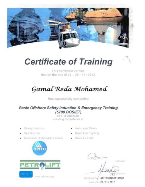H2S Safety training card | PDF