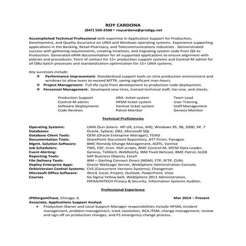 Roy Cardona Resume (2 pages) | DOC