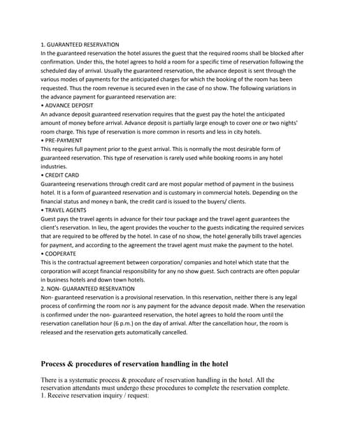 Room Allocation In Hospitality Industry And Catering Management | PPT