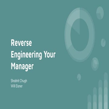 123 - Reverse Engineering Your Manager | PDF | Resume Writing and Advice | Job Search