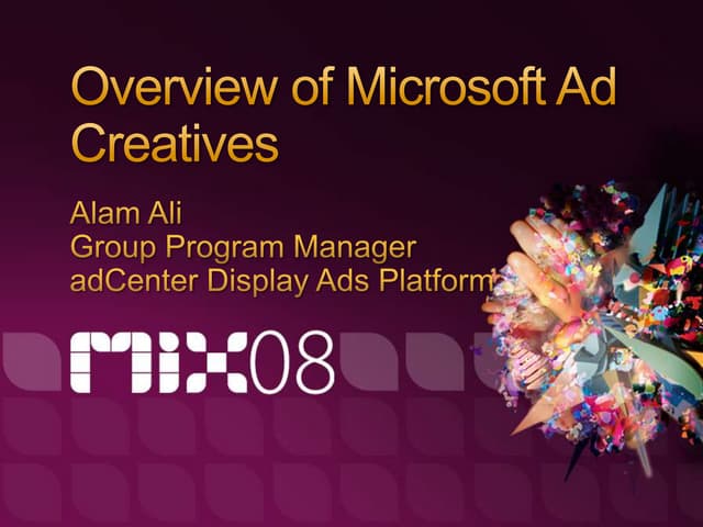 Overview Of Microsoft Ad Formats Pptx Computer Software And