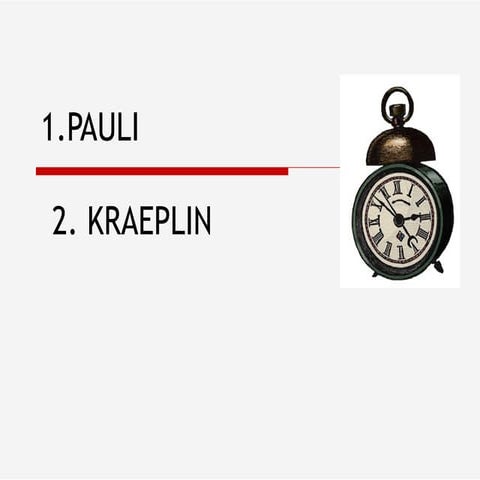 Pauli, Teori, Administrasi, Skoring & Interpretasi | PPTX