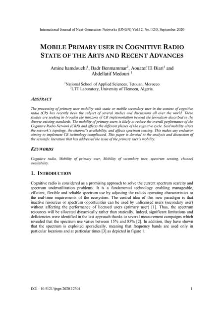 Implementation of a bpsk modulation based cognitive radio system using the energy detection ...