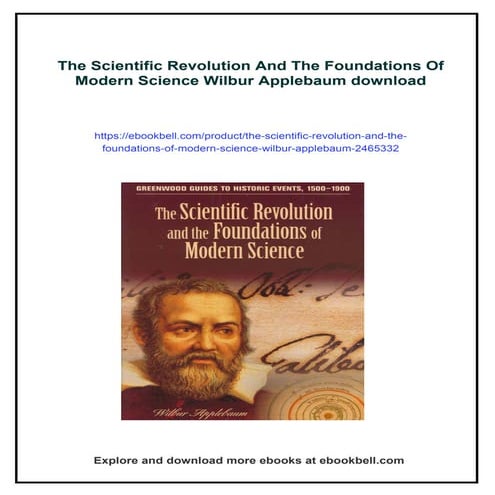 The Scientific Revolution And The Foundations Of Modern Science Wilbur ...