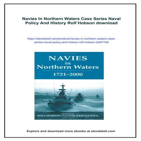 Navies In Northern Waters Cass Series Naval Policy And History Rolf ...