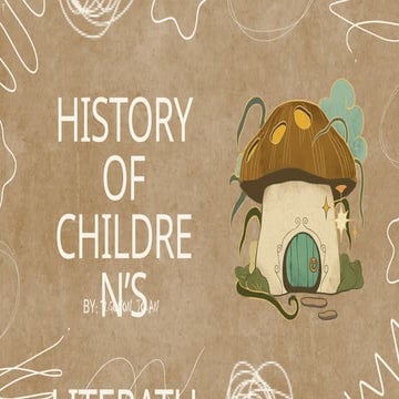 History of children literature PowerPoint presentation | PPTX