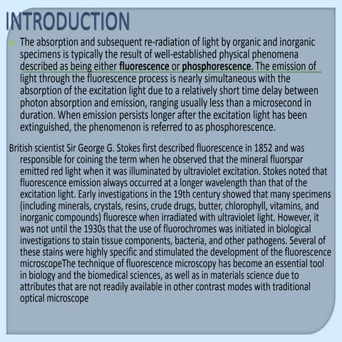 Fluorescence Microscopy | PPTX