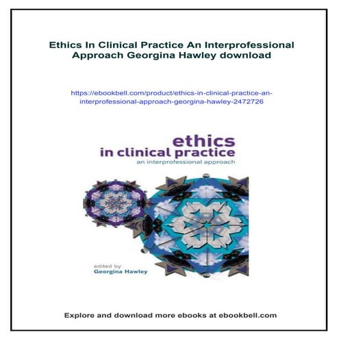Ethics In Clinical Practice An Interprofessional Approach Georgina ...