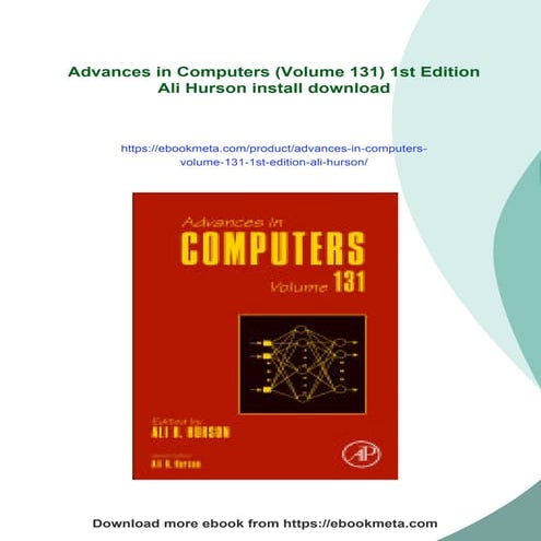 Advances in Computers (Volume 131) 1st Edition Ali Hurson | PDF