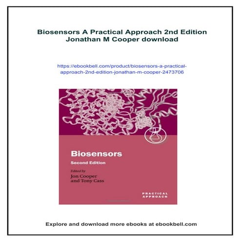 Biosensors A Practical Approach 2nd Edition Jonathan M Cooper | PDF