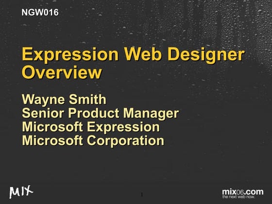Expression Web 2 overview | PPT