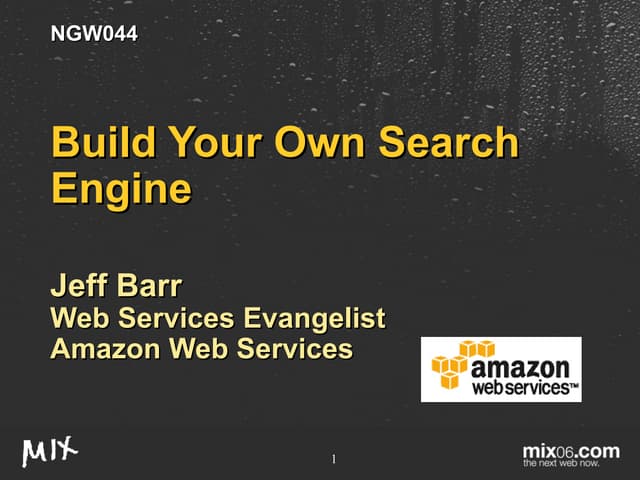 Build Your Own Search Engine | PPT Build Your Own Search Engine | PPT