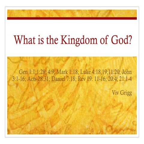 500-8 What is the Kingdom of God? | PPT