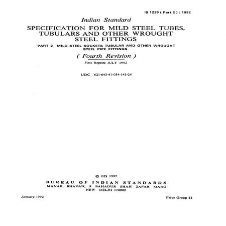 Is 6392.1971 steel pipe flanges | PDF