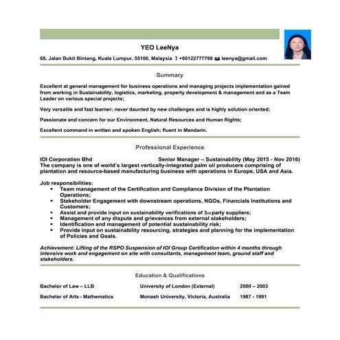 CV YEOLeeNya Dec2016 | PDF