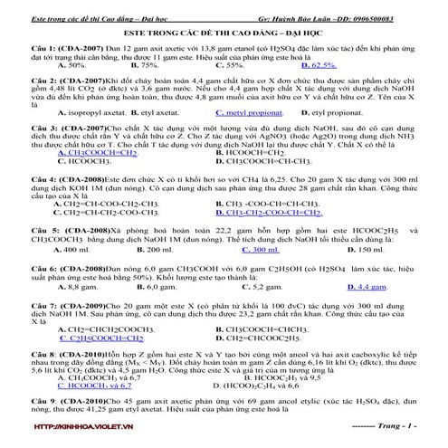 [123doc.vn] bai tap este trong de thi dai hoc | PDF