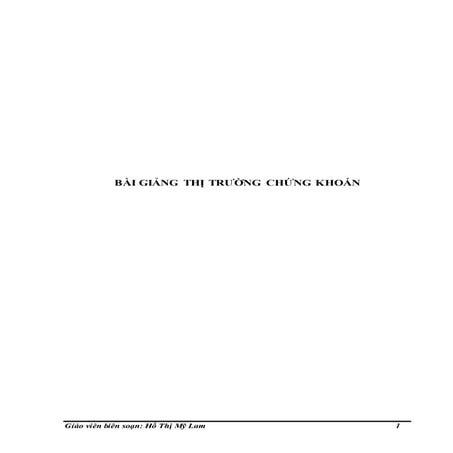 bai-giang-thi-truong-chung-khoan | PDF