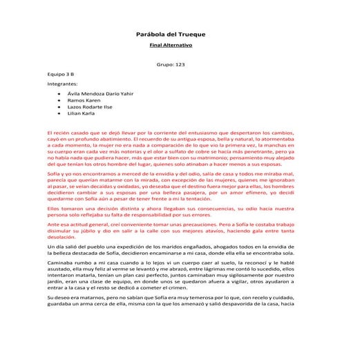 Final Alternativo | PDF