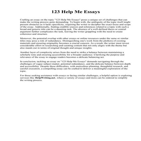 Cat Essay Writer. Bowie State University | PDF
