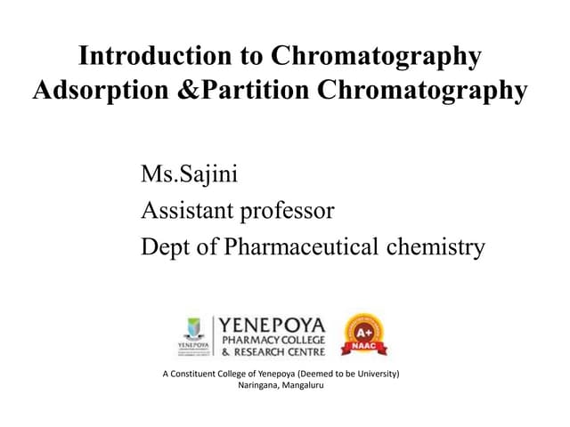 Adsorption and partition column chromatography.pptx | Chemistry | Science
