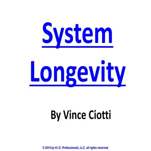 124. system longevity | PPTX