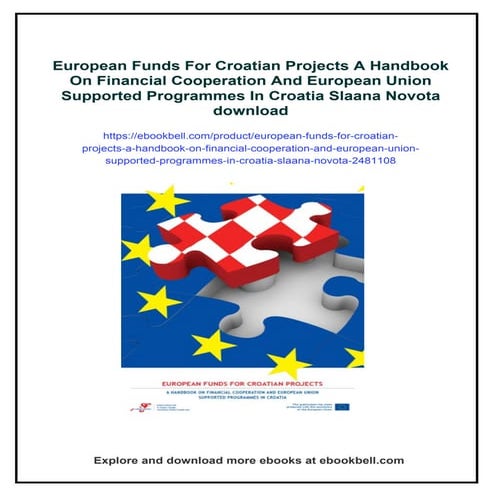 European Funds For Croatian Projects A Handbook On Financial ...