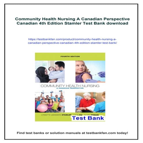 Community Health Nursing A Canadian Perspective Canadian 4th Edition ...