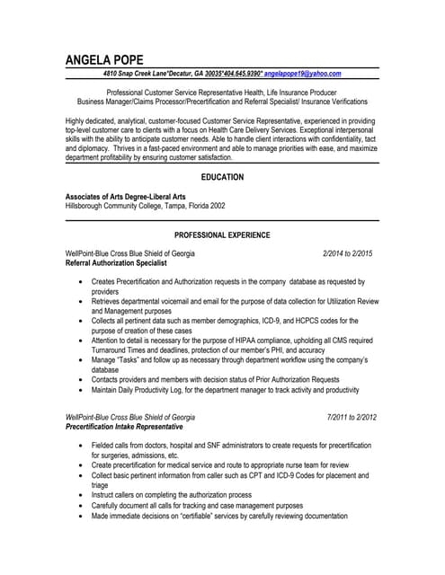 Angela Pope presentations