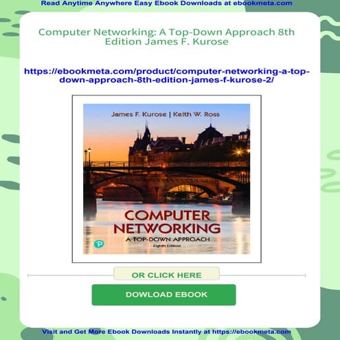 Computer Networking: A Top-Down Approach 8th Edition James F. Kurose | PDF