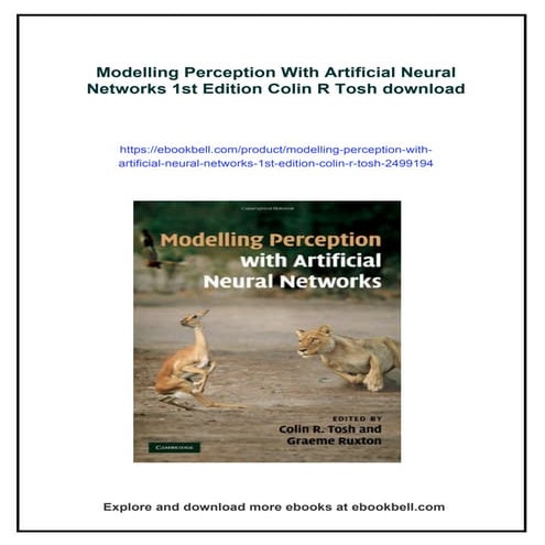 Modelling Perception With Artificial Neural Networks 1st Edition Colin ...