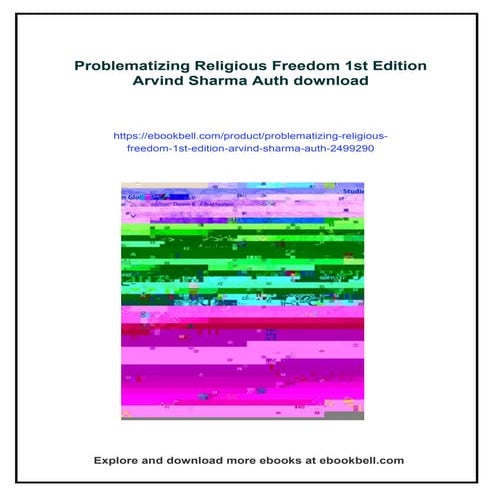 Problematizing Religious Freedom 1st Edition Arvind Sharma Auth | PDF