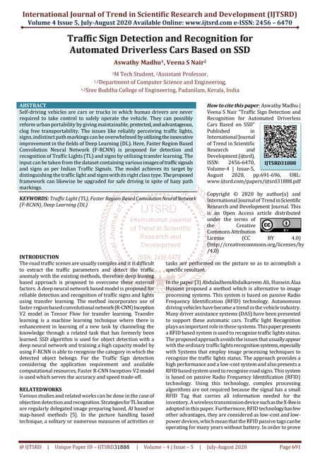 Traffic Sign Recognition And Detection Using Svm And Cnn Pdf