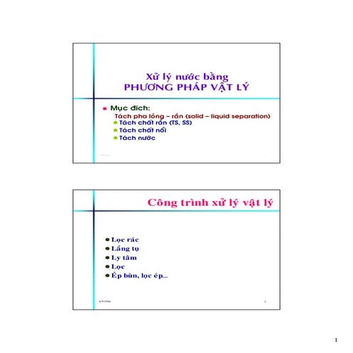 125 xu ly nuoc bang phuong phap vat ly | PDF