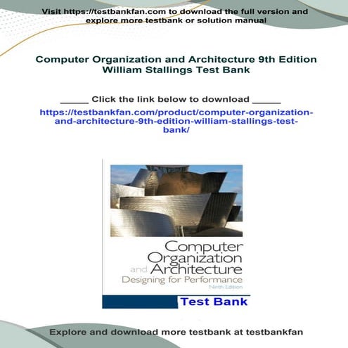 [FREE PDF sample] Computer Organization and Architecture 9th Edition ...