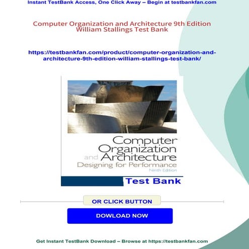 Computer Organization and Architecture 9th Edition William Stallings ...