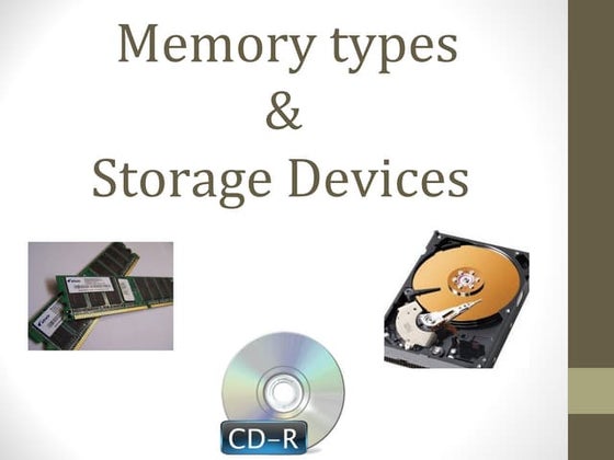 Primary Memory: RAM, ROM and their Types | PDF | Data Storage and ...