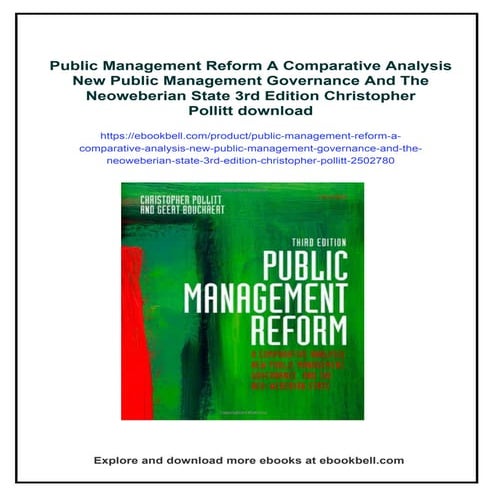 Public Management Reform A Comparative Analysis New Public Management ...