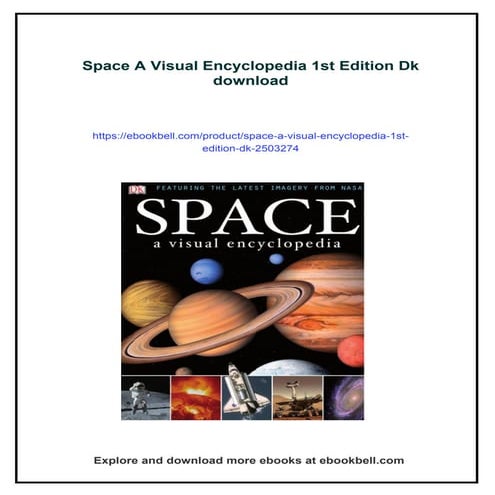 Space A Visual Encyclopedia 1st Edition Dk | PDF