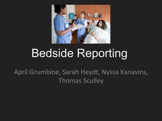EBP Bedside Handoff and Patient Satisfaction | PDF | Healthcare ...