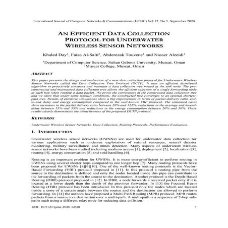 An Efficient Data Collection Protocol For Underwater Wireless Sensor