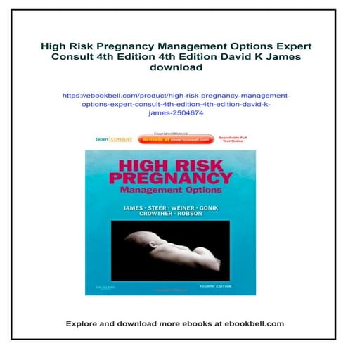 High Risk Pregnancy Management Options Expert Consult 4th Edition 4th ...