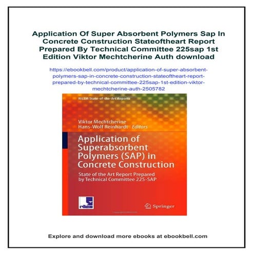 Application Of Super Absorbent Polymers Sap In Concrete Construction ...