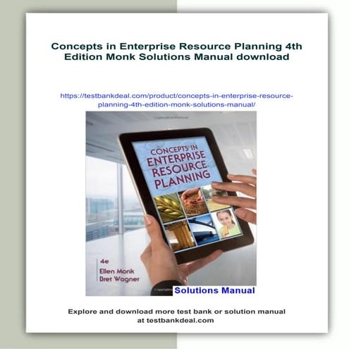 Concepts in Enterprise Resource Planning 4th Edition Monk Solutions ...