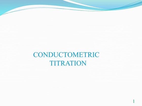 Conductometry | PPTX