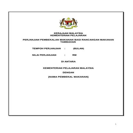 1258 perjanjian rmt | PDF