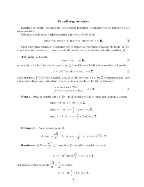 Formule matematice | PDF