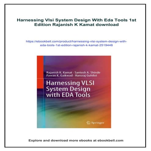Harnessing Vlsi System Design With Eda Tools 1st Edition Rajanish K Kamat | PDF