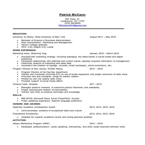 McCann Patrick Resume (3) | DOCX