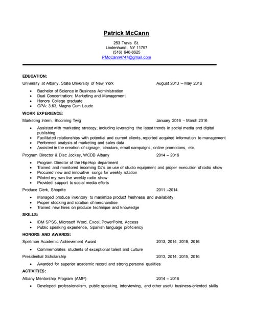 Generic resume | DOCX